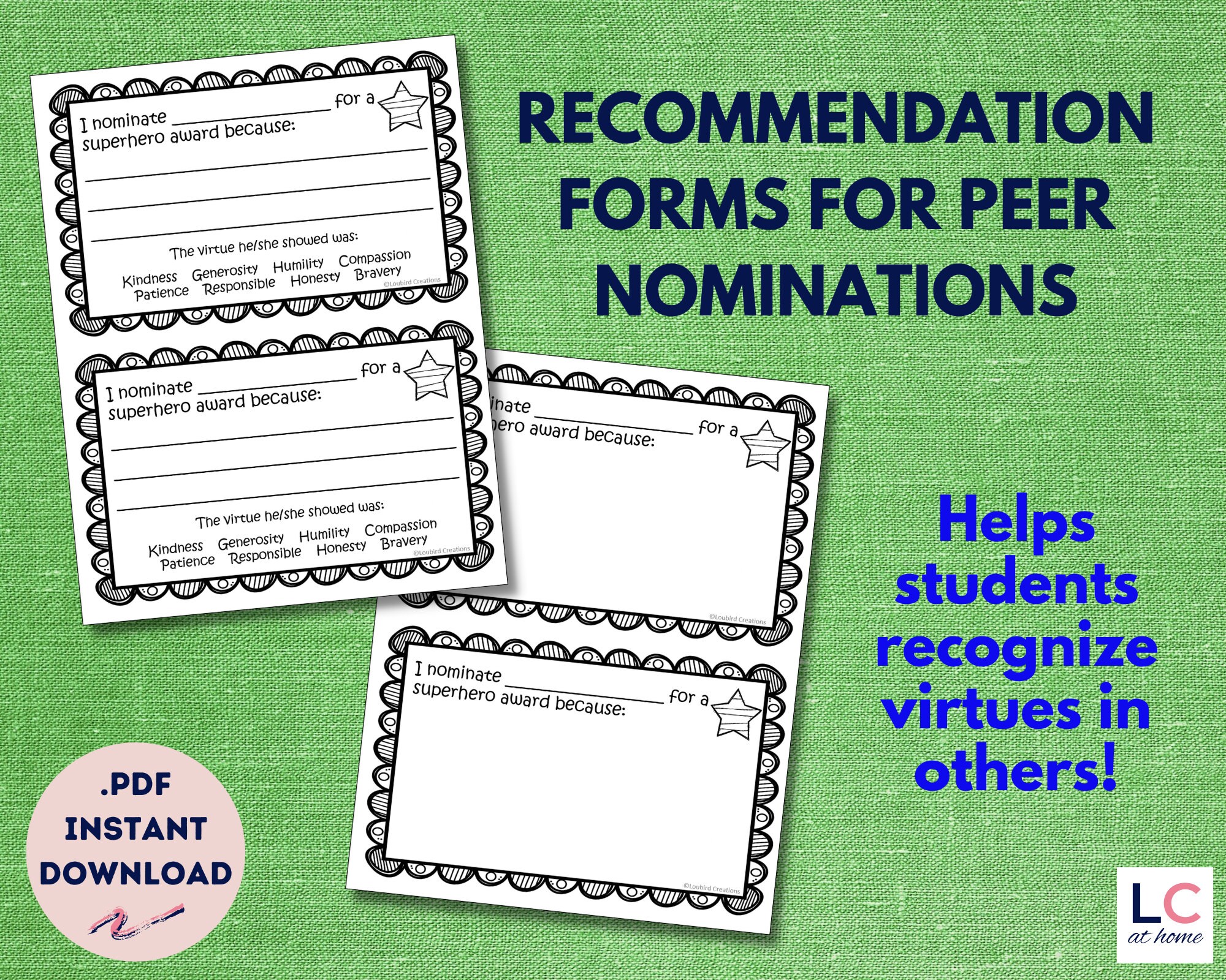 Superhero Virtue Character Education Classroom Posters | Awards ...