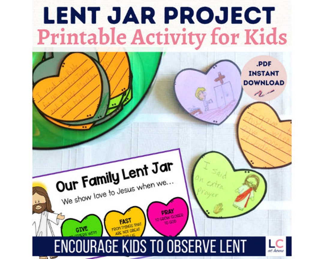 Lent Jar Project for Families or Classrooms | Lenten Activities ...