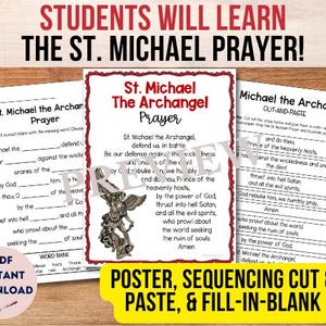 Feast of the Archangels | Saint Michael Prayer Activities for Catholic ...