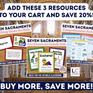 7 Sacraments Display Posters | Seven Sacraments of the Catholic Church ...
