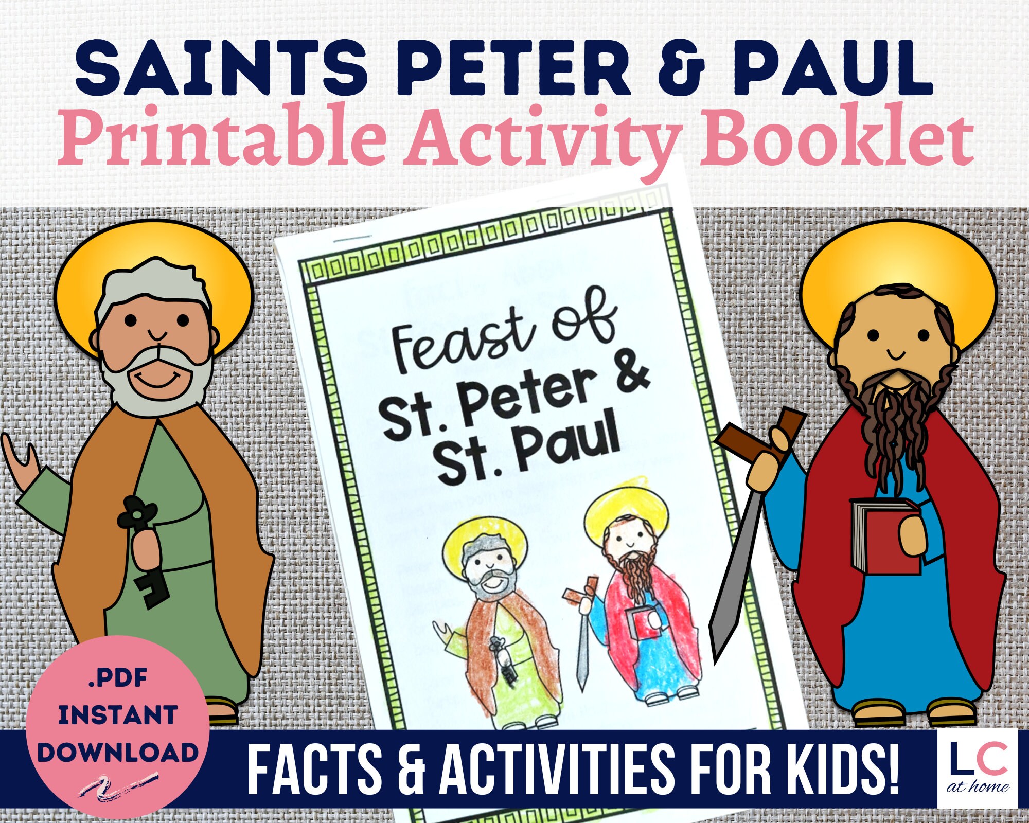 Saints Peter and Paul Printable Activity Booklet for Catholic Kids St ...