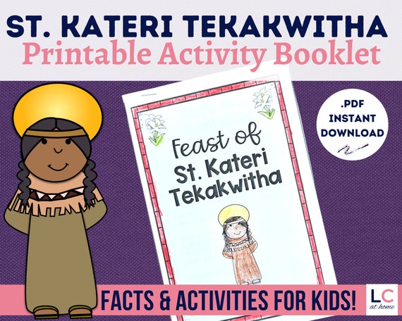 Saint Kateri Tekakwitha Printable Activity Booklet for - Etsy