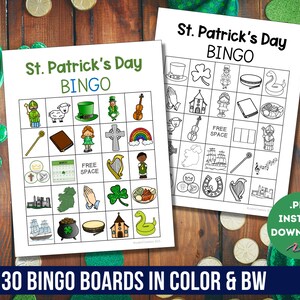 Saint Patrick Bingo Game | Catholic Christian Edition | Feast of St ...