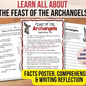 Feast of the Archangels | Saint Michael Prayer Activities for Catholic ...