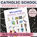 Back to School Prayer Bulletin Board Writing Lesson Catholic First Day ...