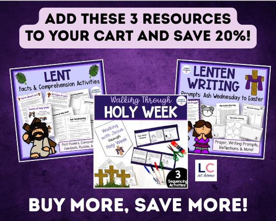 Lent Facts and Worksheets | Ash Wednesday and Holy Week Activities ...
