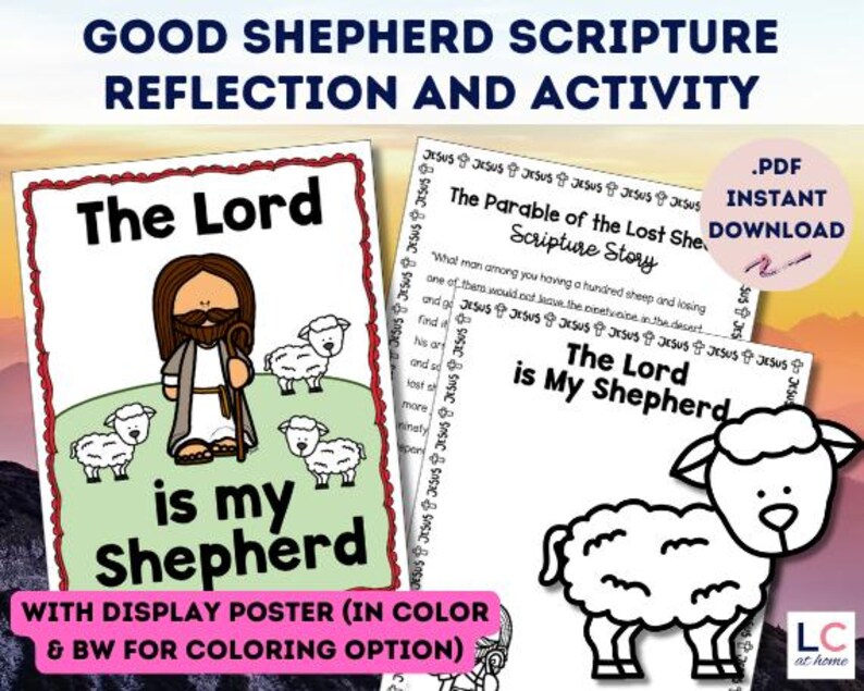 Gods Rules Easy Reader for Catholic Kids | Lost Sheep Good Shepherd ...