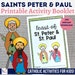 Saints Peter and Paul Printable Activity Booklet for Catholic Kids | St ...
