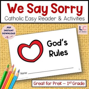 Gods Rules Easy Reader for Catholic Kids | Lost Sheep Good Shepherd ...
