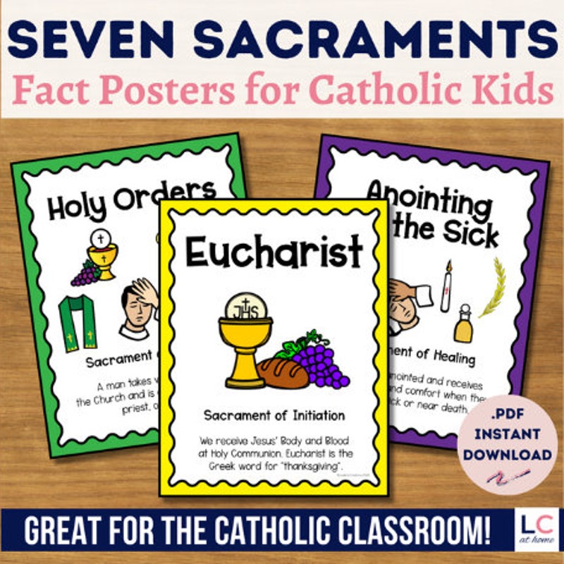 The Seven Sacraments Catholic News Agency - Etsy Canada
