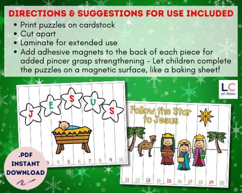 Christmas Nativity Sequencing Puzzles for Kids | Christmas Coloring ...