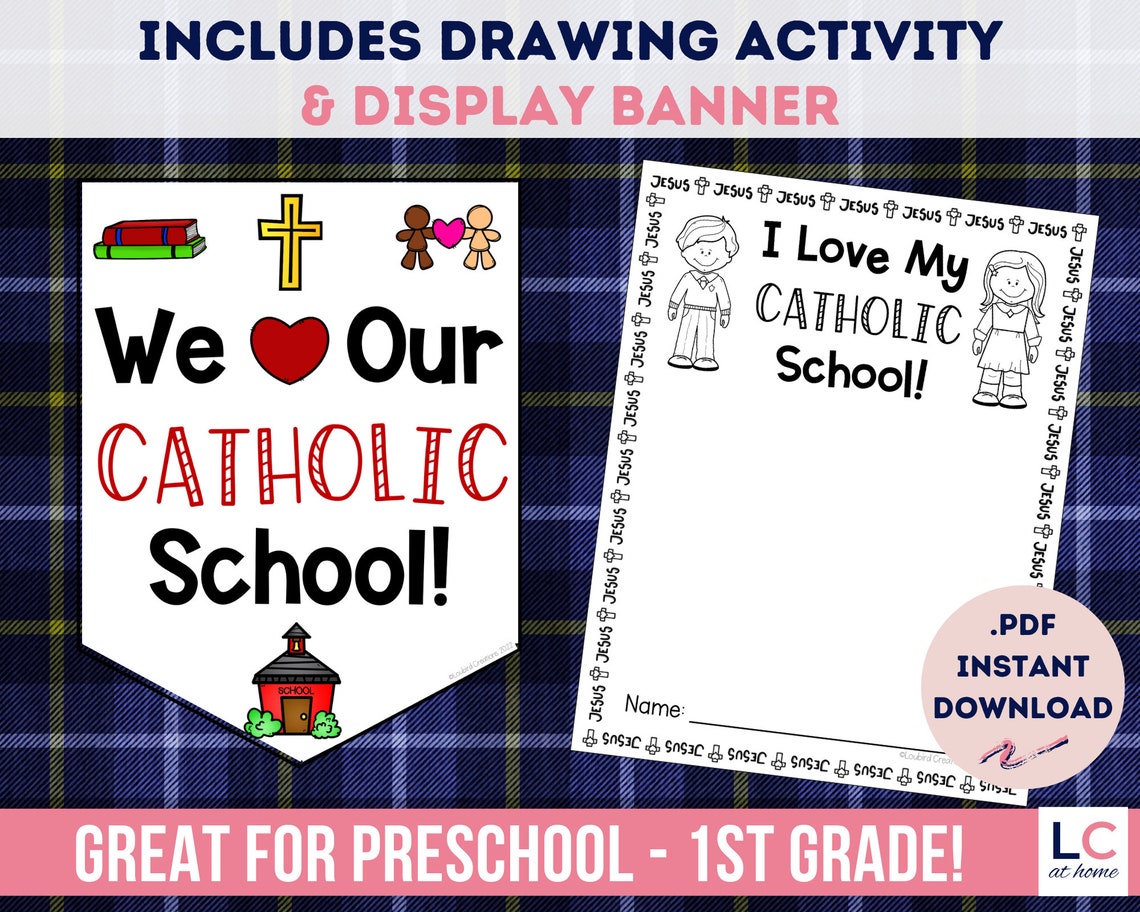 Catholic Schools Week Easy Reader and Drawing Activity | Catholic ...