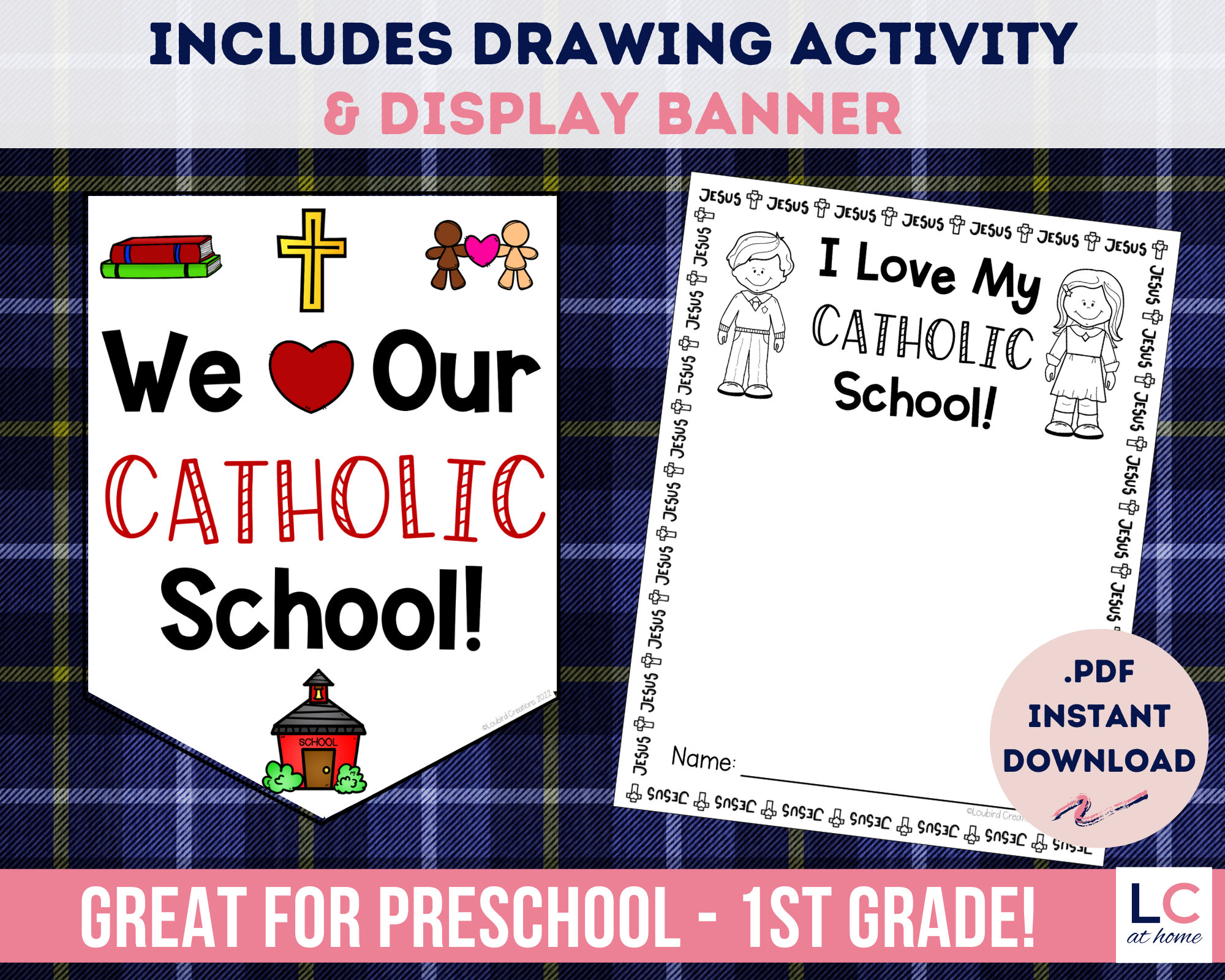 Catholic Schools Week Easy Reader and Drawing Activity | Catholic ...