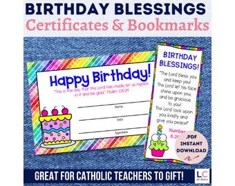 Birthday Blessings Catholic Bulletin Board Set | Back to School ...