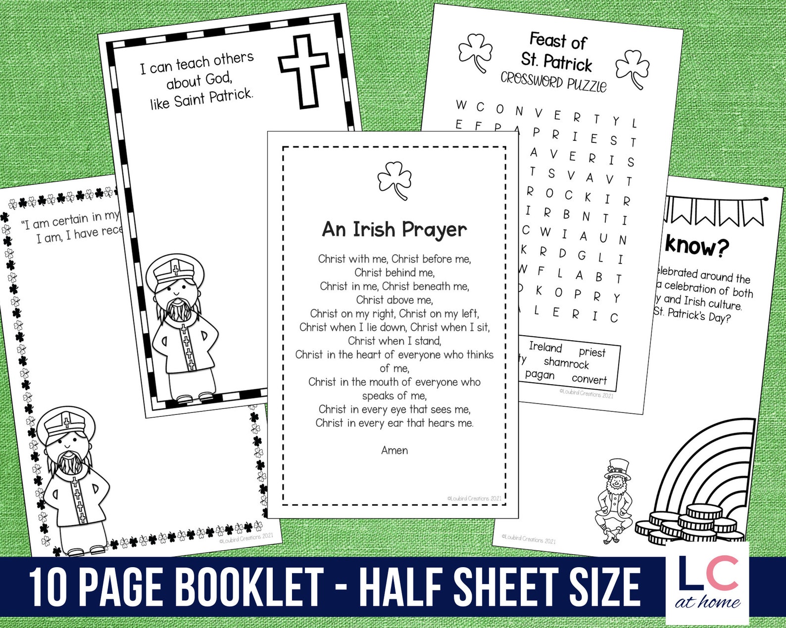 Saint Patrick of Ireland Printable Activity Booklet for Catholic Kids ...