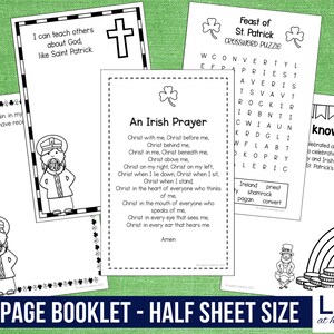 Saint Patrick of Ireland Printable Activity Booklet for Catholic Kids ...