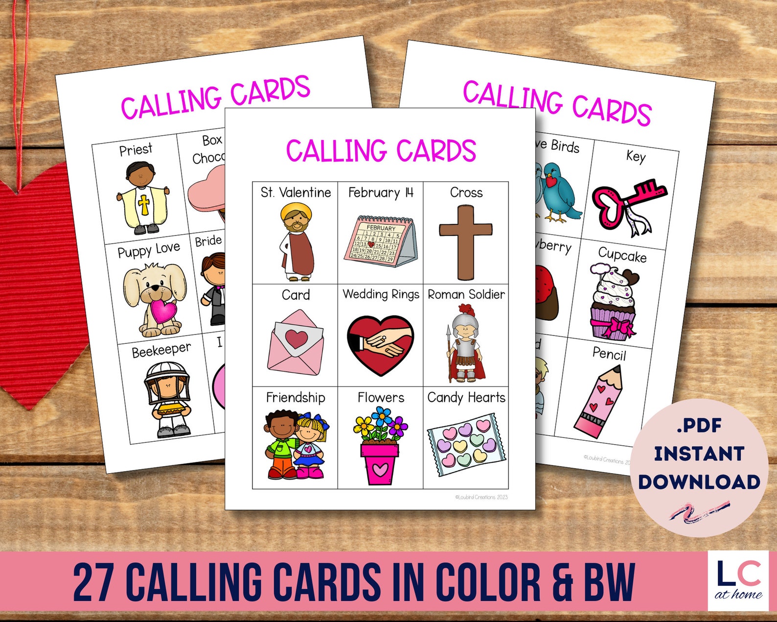 Saint Valentine Bingo Game | Catholic Christian Edition | Feast of St ...