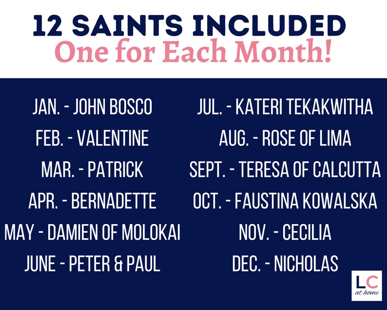 Catholic Saints Printable Booklets for Kids | Monthly Saint Studies ...