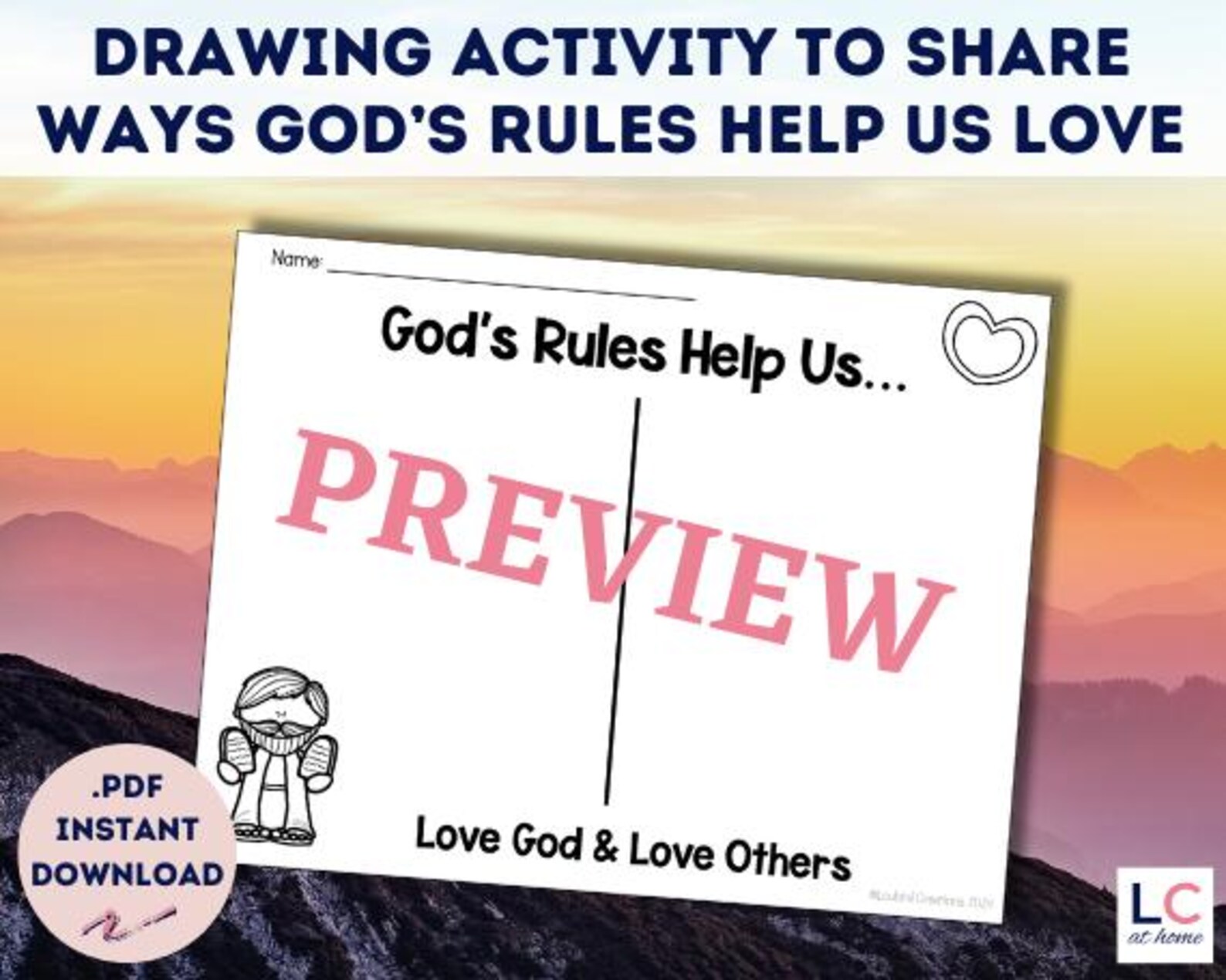 Gods Rules Easy Reader for Catholic Kids | Lost Sheep Good Shepherd ...