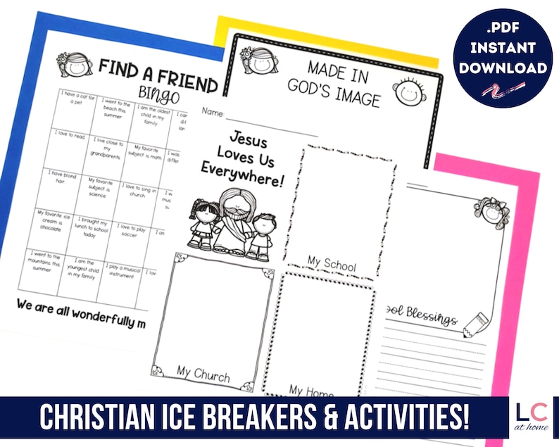 Back to School Prayer Ice Breakers Bulletin Board Activity for the ...