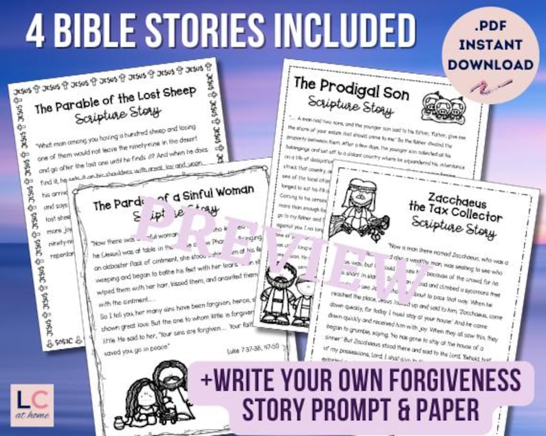 Reconciliation Bible Story Activities for Catholic Kids | Prodigal Son ...