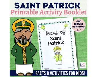 Saint Patrick of Ireland Printable Activity Booklet for Catholic Kids ...