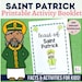 Saint Patrick of Ireland Printable Activity Booklet for Catholic Kids ...