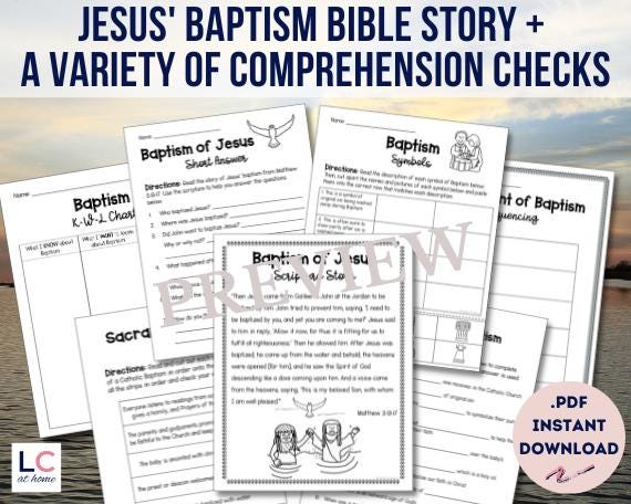 Baptism Activities for Catholic Kids | Sacrament Lesson Plans | Baptism ...