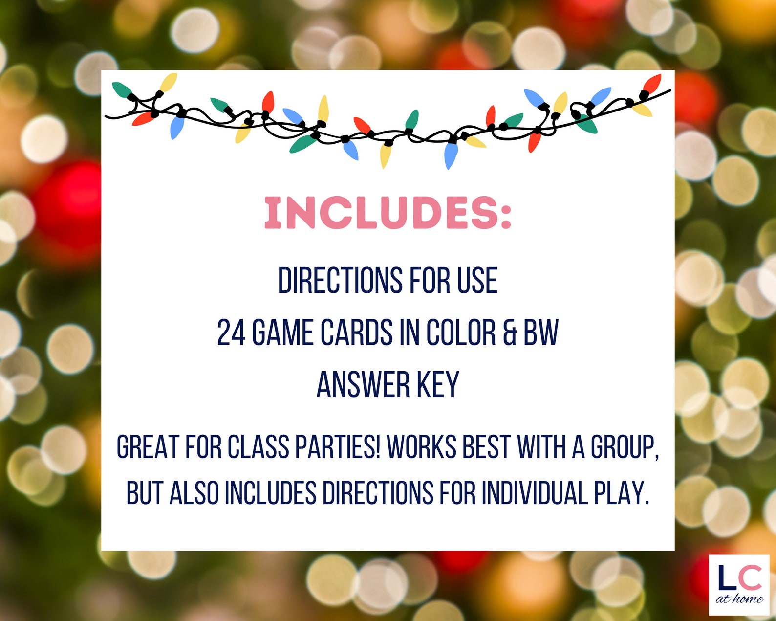 Christmas I Have Who Has Printable Game for Catholic Kids | Scripture ...