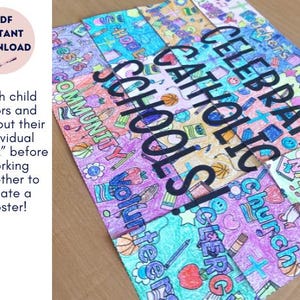Catholic Schools Week Collaborative Poster Project | Catholic Coloring ...