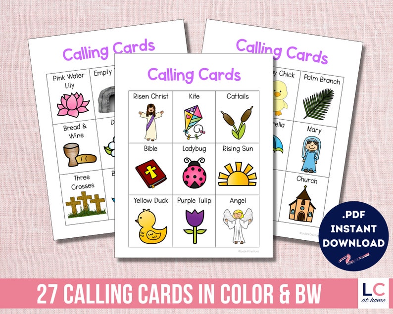 Easter Sunday Bingo for Catholic Kids | Resurrection Game | Holy Week ...