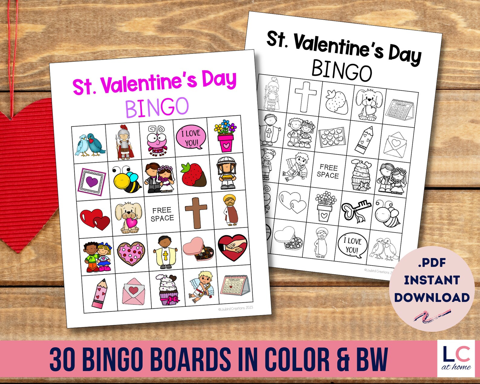 Saint Valentine Bingo Game | Catholic Christian Edition | Feast of St ...