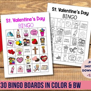 Saint Valentine Bingo Game | Catholic Christian Edition | Feast of St ...