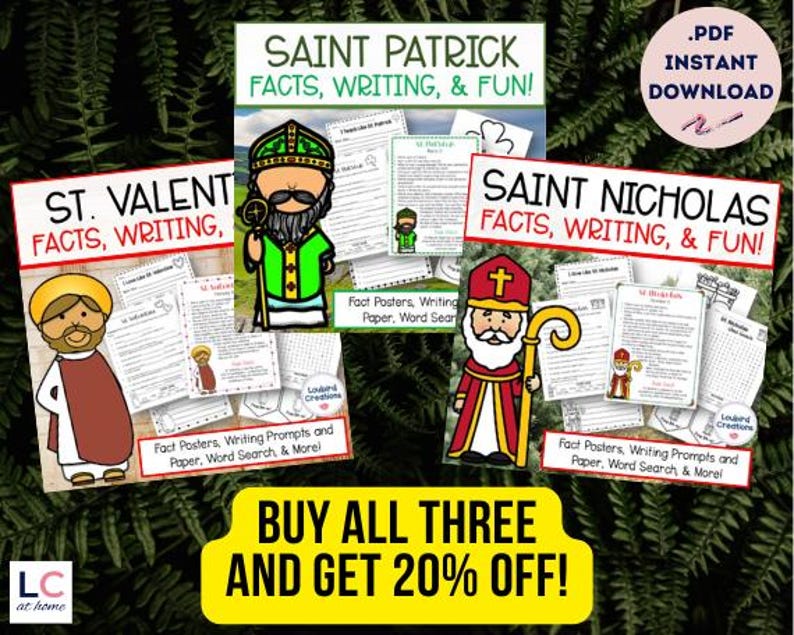 Saint Valentine Writing Activity for Catholic Kids | Story of St ...