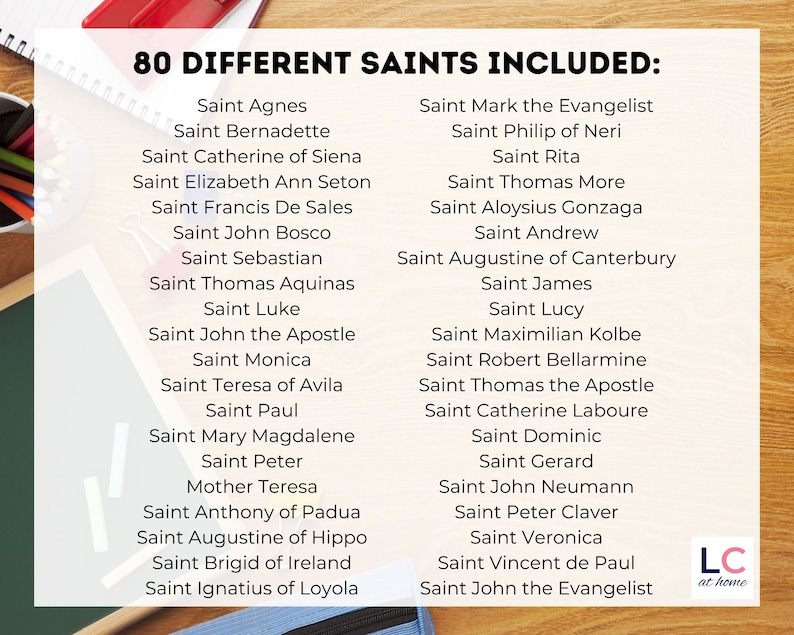 Catholic Saint Name Plates | Back to School Name Tags | Catholic Sunday ...