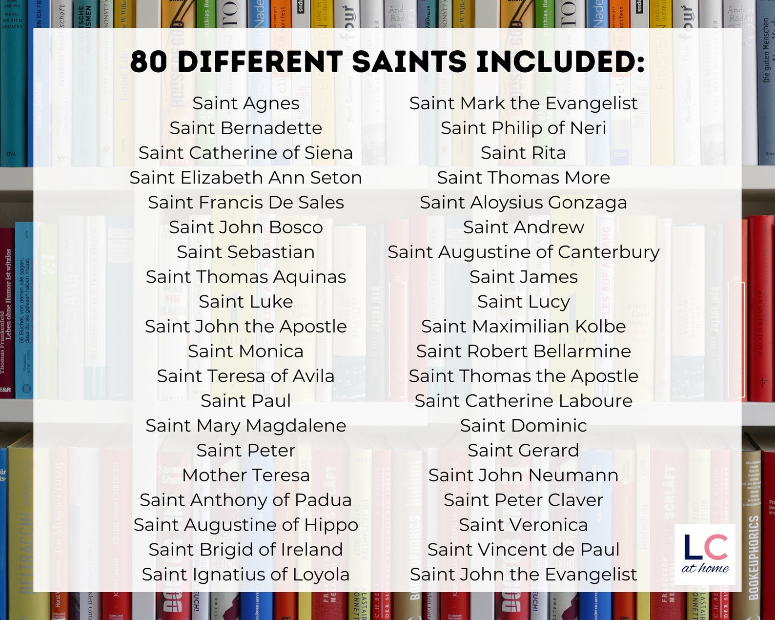 Catholic Saints Printable Bookmarks for Kids | 80 Saints Incentives ...