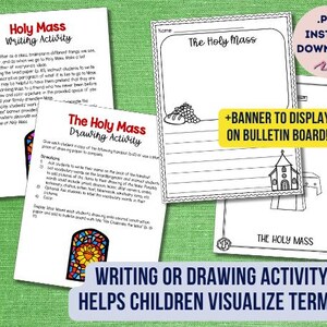 Catholic Mass Vocabulary Activities | First Communion Worksheets ...