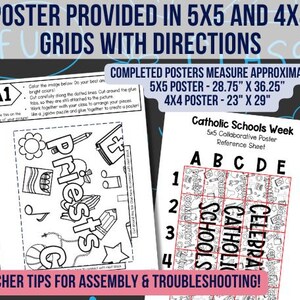 Catholic Schools Week Collaborative Poster Project | Catholic Coloring ...