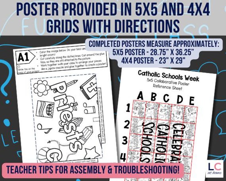 Catholic Schools Week Collaborative Poster Project | Catholic Coloring ...