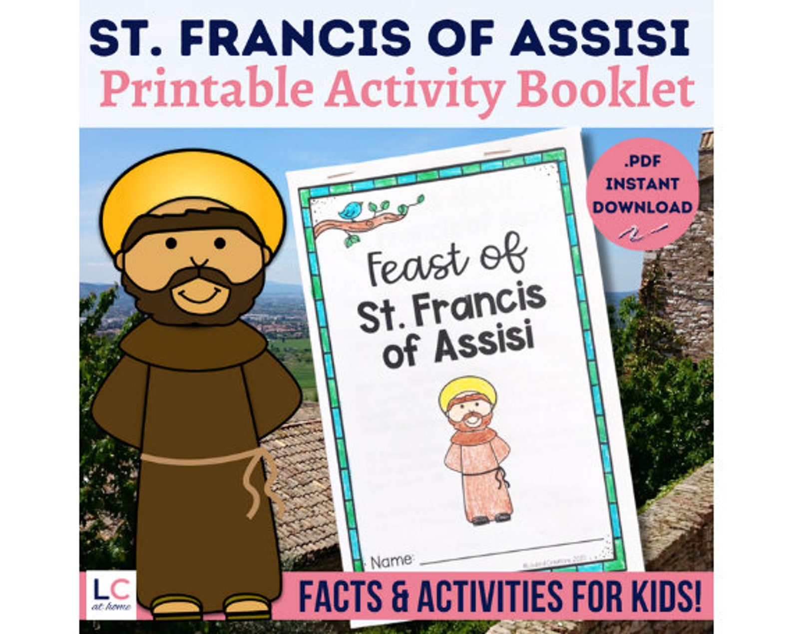 Saint Francis of Assisi Printable Activity Booklet for Catholic Kids ...