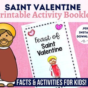 Saint Valentine Printable Activity Booklet for Catholic Kids St ...