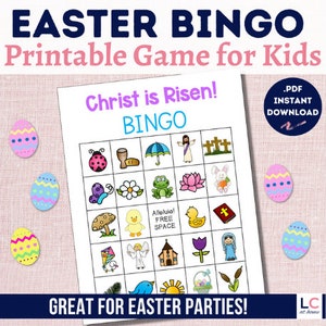 Easter Sunday Bingo for Catholic Kids | Resurrection Game | Holy Week ...