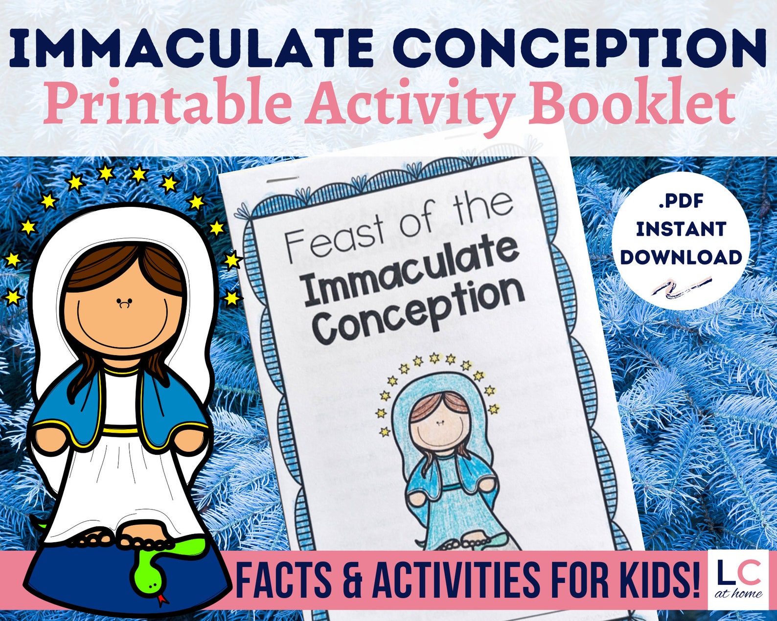 Feast of the Immaculate Conception Printable Activity Booklet for ...