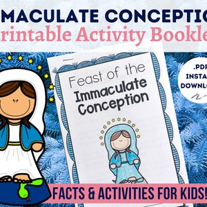 Feast of the Immaculate Conception Printable Activity Booklet for ...