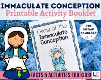 Immaculate Conception Coloring Page - Etsy