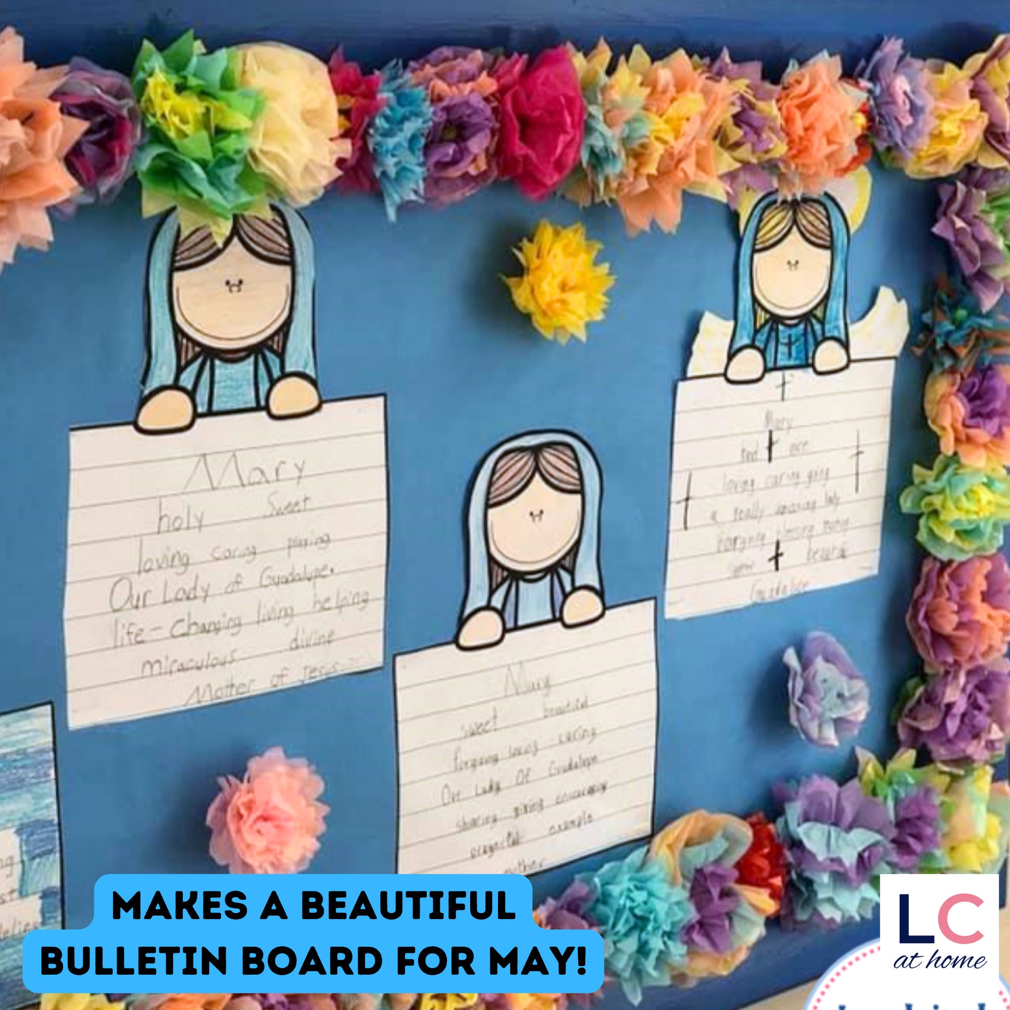 Mary Writing Prompts and Poetry May Catholic Bulletin Board Blessed ...