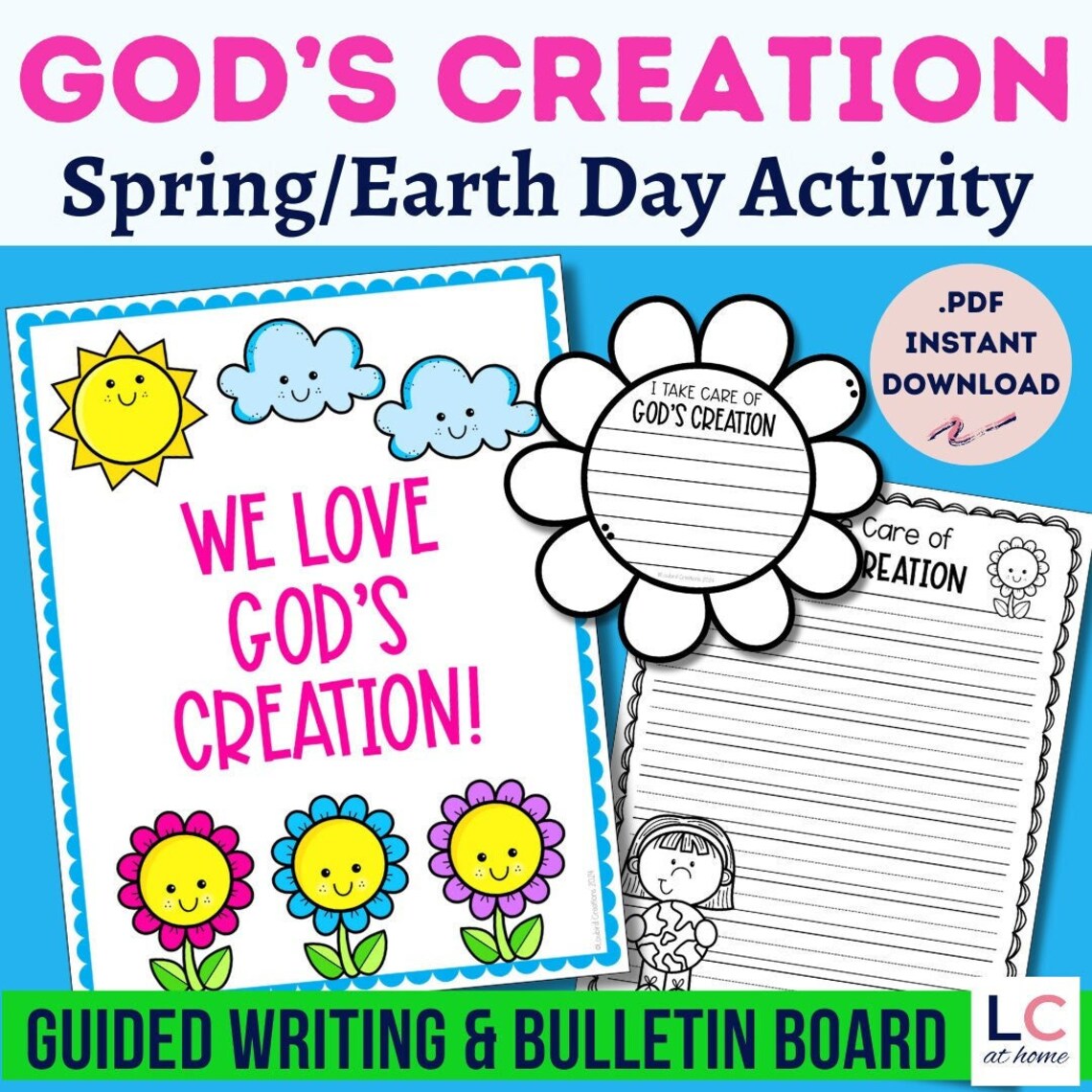 God's Creation Writing and Bulletin Board | Christian Earth Day ...