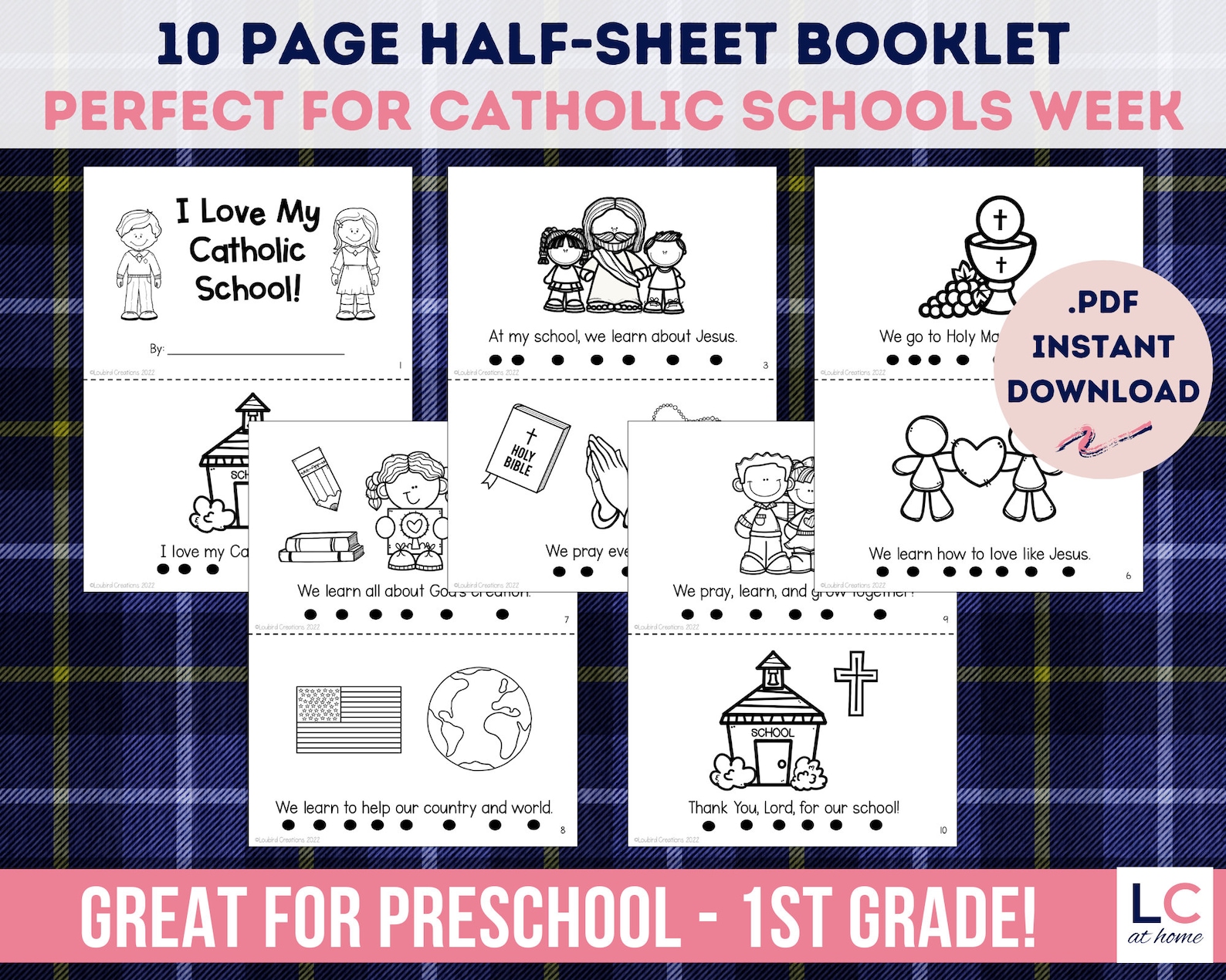 Catholic Schools Week Easy Reader and Drawing Activity | Catholic ...