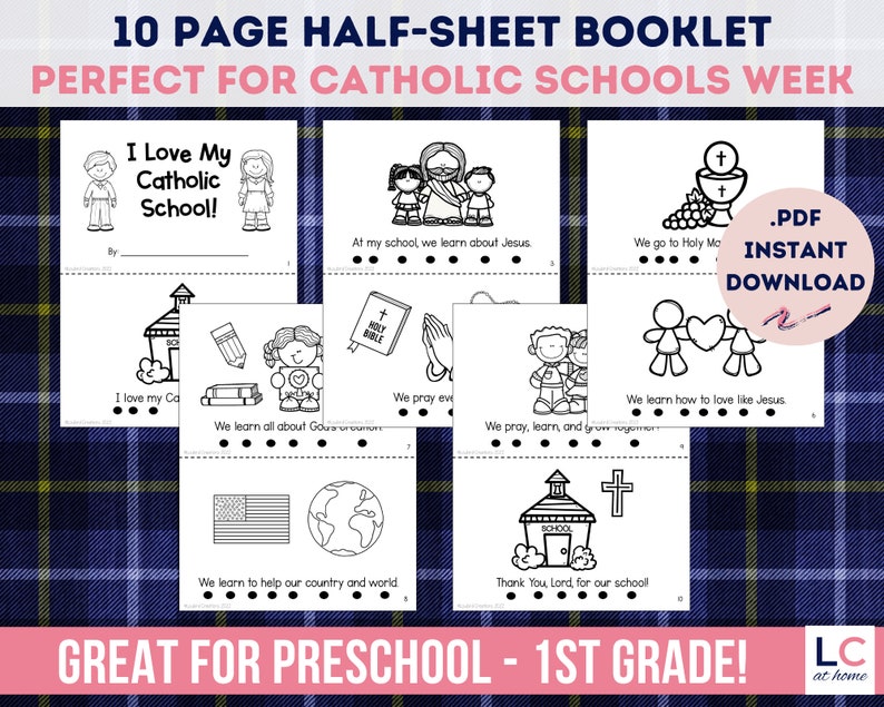 Catholic Schools Week Easy Reader and Drawing Activity | Catholic ...