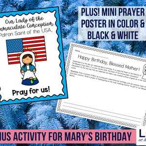 Feast of the Immaculate Conception Printable Activity Booklet for ...